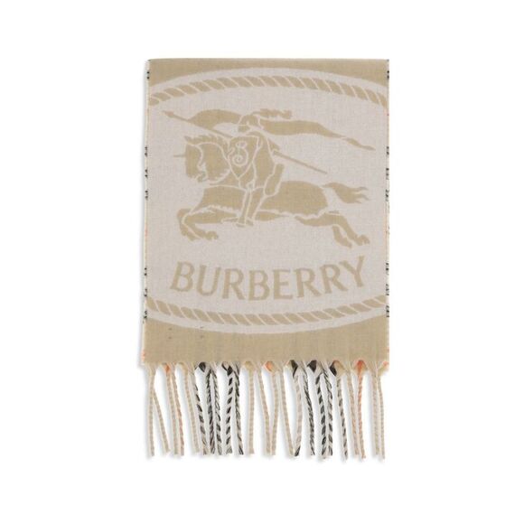 Burberry | Accessories | Burberry Equestrian Knight Scarf Women Beige ...